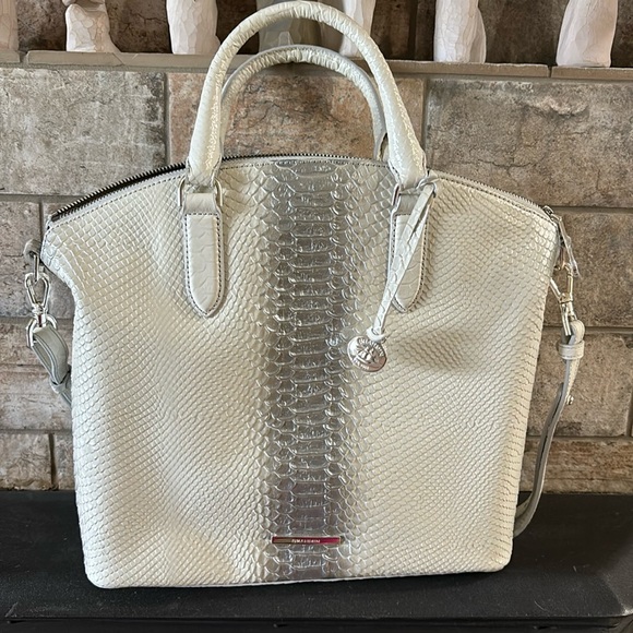 Brahmin | Bags | New White And Silver Brahmin Bag | Poshmark